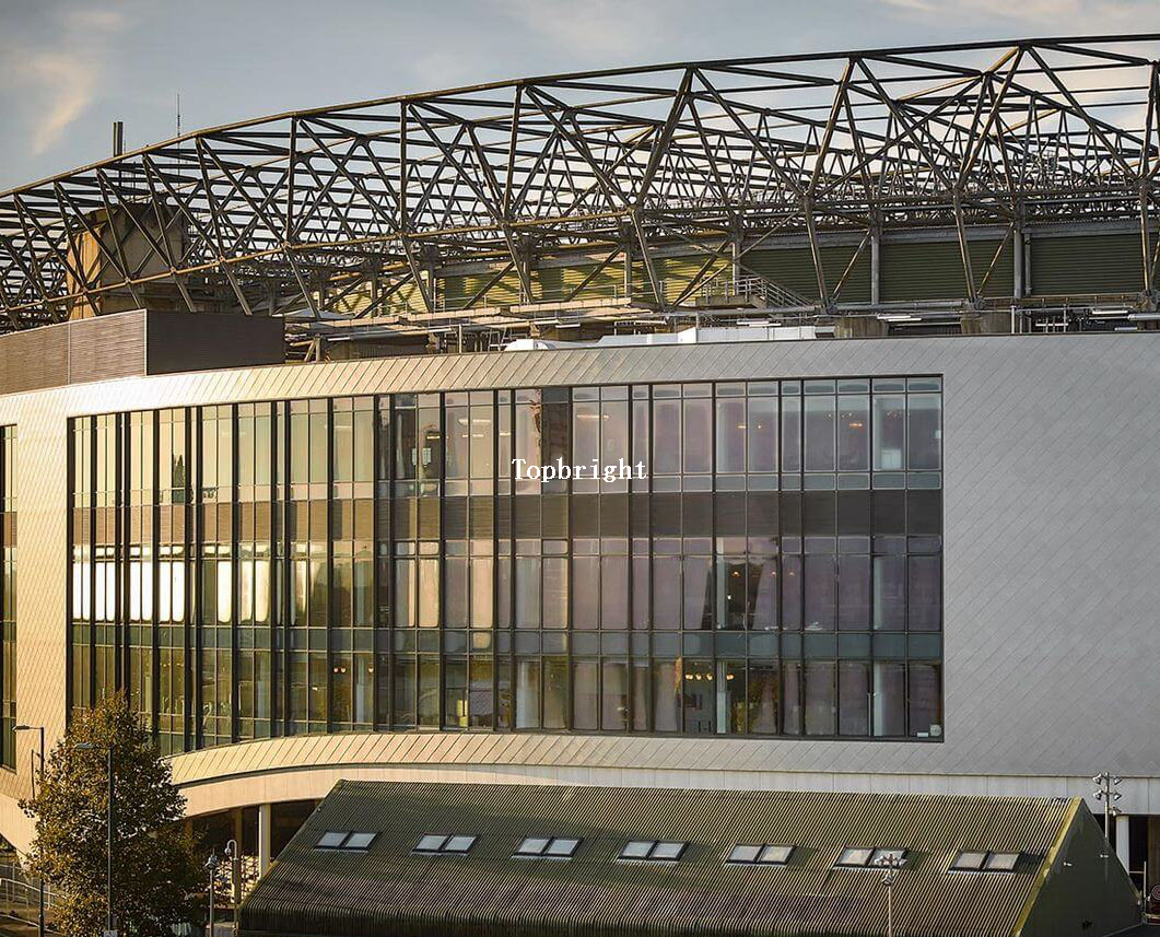 Stick Built Curtain Wall Facade System Project Building TP-CW-ST007 ...