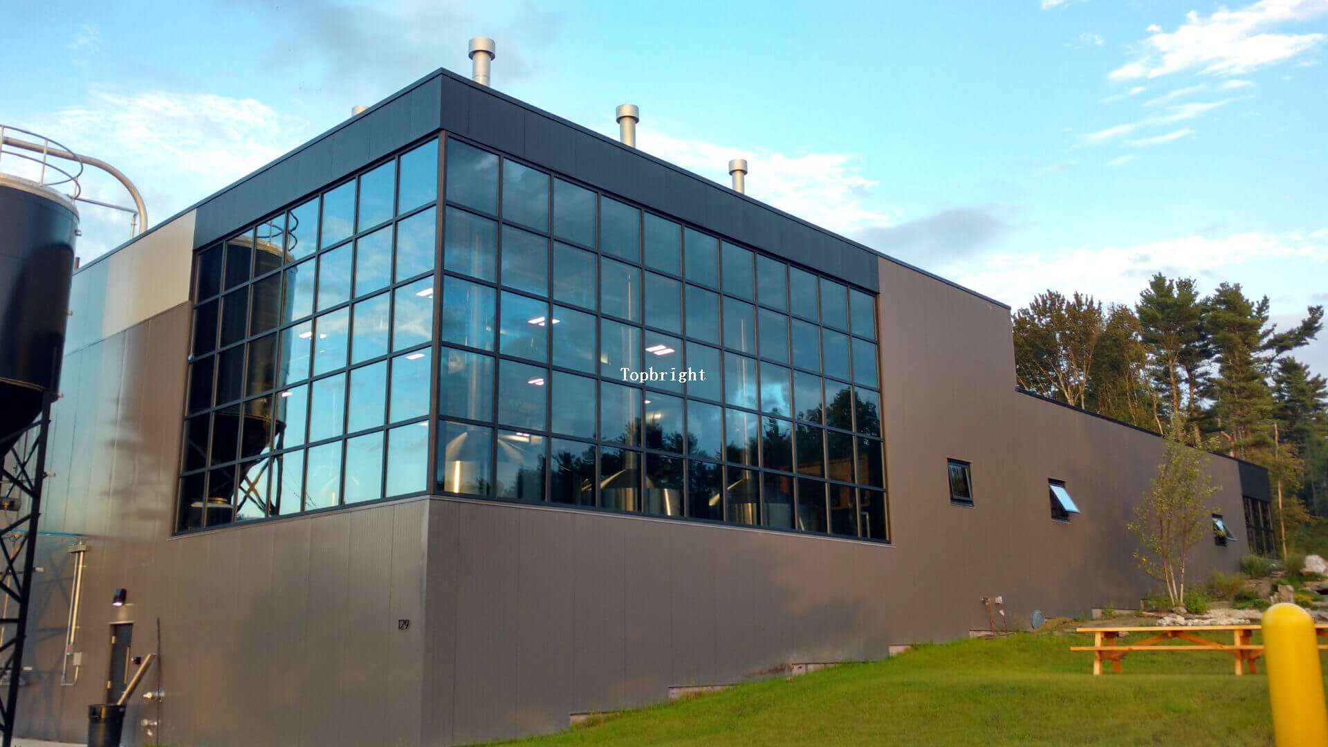 Glass Unitized Curtain Wall For Commercial Building Project TP-CW-UT002 ...